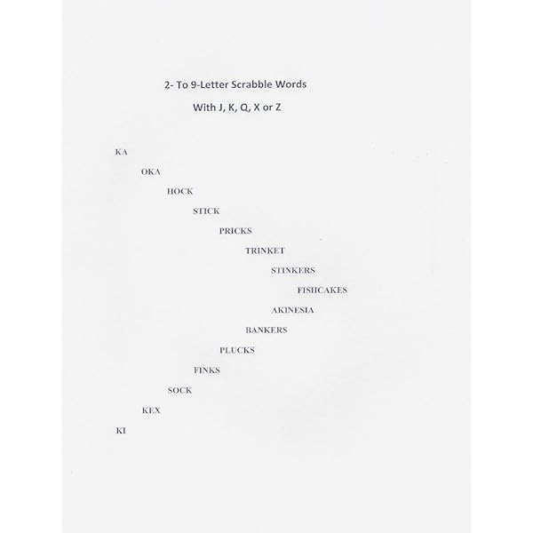 PDF Scrabble Word List Cheat Sheet: Letters Words And Their, 57% OFF