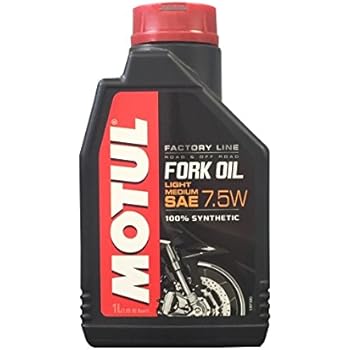 Amazon | MOTUL(モチュール) FORK OIL FACTORY LINE LIGHT-MEDIUM (フォークオイル ファクトリーライン ライトミディアム) 7.5W 100% ...