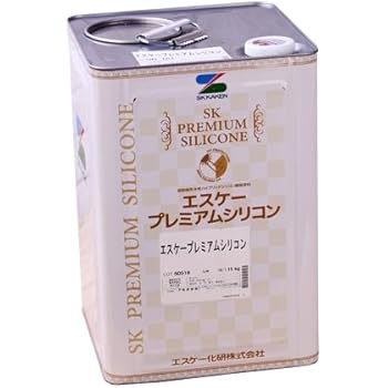 Amazon | エスケー化研 水性ハイブリッドシリコン樹脂塗料 エスケープレミアムシリコン 15kg 淡彩 SR-103 | 塗料缶・ペンキ