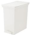 Amazon｜KEYUCA (ケユカ) arrots ダストボックス ホワイト (15.2L / ペダル式) ゴミ箱 分別 ふた付き ちいさい おしゃれ｜フタなしゴミ箱 オンライン通販