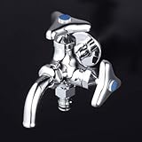 Amazon | KVK 屋外ホース接続ニップル付二口横水栓 K124CSPJ | 給水部品