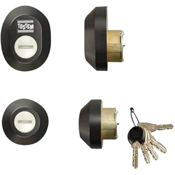 Amazon | LIXIL (リクシル) TOSTEM ドア錠セット (MIWA DNシリンダー) シャイングレー Z-1A2-DCTC | ドア用金物