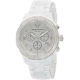 Amazon | EMPORIO ARMANI エンポリオ アルマーニ メンズ セラミカ ホワイト クロノグラフ AR1424 [並行輸入品 ...