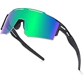 Polarized Cycling Sunglasses Double Wide Polarized Mirrored for Running ...