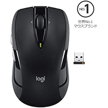 Amazon | Logicool ロジクール M546BD ワイヤレスマウス 無線 Unifying 7ボタン 電池寿命最大18ケ月 M546 ダークナイト 国内正規品 3年間無償保証 ...