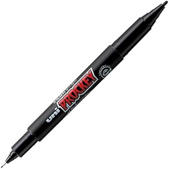 Amazon | 三菱鉛筆 水性サインペン プロッキー PROCKEY 極細+細字丸芯 PM-120T 10色セット | 水性 | 文房具 ...