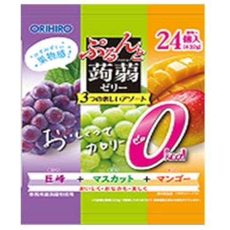 2021年レディースファッション福袋特集 オリヒロ ぷるんと蒟蒻ゼリー カロリー0白桃 巨峰 18g×12個 ※取り寄せ商品 返品不可 ...