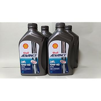 Amazon | Shell ADVANCE Ultra 4T シェル アドバンス ウルトラ 10W40 DUCATI純正推奨オイル 1L ...