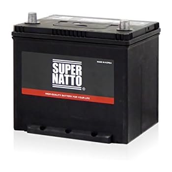 Amazon | SUPER NATTO （スーパーナット）自動車用バッテリー(55D23L, 60D23L, 65D23L, 70D23L, 75D23L, 80D23L, 85D23L ...
