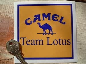 Amazon | Camel Team Lotus Square Sticker キャメル ステッカー デカール 105mm x 105mm ...