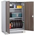 Amazon | イナバ物置 BJX／アイビーストッカー BJX-139E 全面棚タイプ 『屋外用ドア型収納庫 DIY向け 小型 物置』 EB(エボニーブラウン) | 物置・倉庫