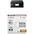 Amazon.co.jp: Canon プリンター A4 インクジェット複合機 PIXUS TS8730 ブラック + 純正インク6色セット（BCI-331+BCI-330/6MP ...