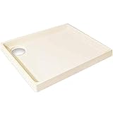 Amazon | テクノテック[TECHNOTECH] 洗濯機用防水パン 【TP780-LW1】(780x640x63)スタンダード防水パン 排水口位置左穴 トラップ別売り アイボリーホワイト ...