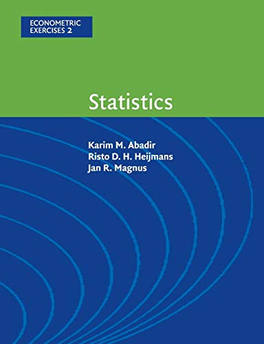 Amazon | Statistics (Econometric Exercises, Series Number 2) | Abadir, Karim M | Applied