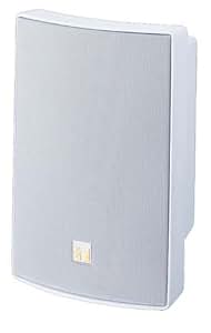 Amazon | TOA コンパクトスピーカー 防滴型 20W 2ウェイバスレフ型 専用取付金具付 白 BS-1020W | TOA | スピーカー