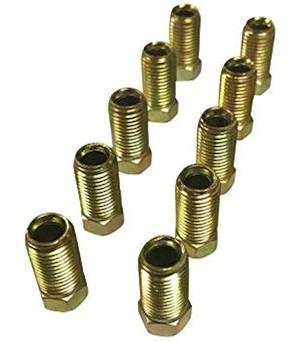 AB Tools Long Steel Male Brake Pipe Union Fittings 1/2" X 20UNF For 1/4 ...
