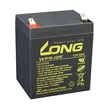 Amazon | LONG 12V 5Ah 高性能シールドバッテリー【高耐久タイプ】(WP5-12E) WP5-12E | バイクバッテリー ...