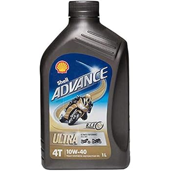 Amazon | Shell ADVANCE Ultra 4T シェル アドバンス ウルトラ 10W40 DUCATI純正推奨オイル 1L ...