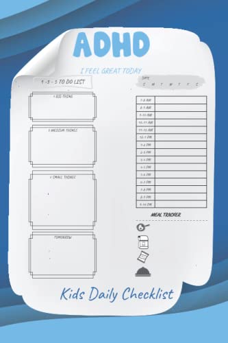 Amazon | ADHD Kids Daily Checklist: ADHD Daily Productivity Planner ...
