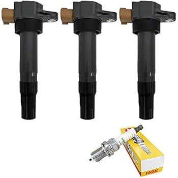 Amazon | イグニッションコイル 3本+NGK スパークプラグ LKR7BI8 3本 ジムニー JB23W IC2P | イグニッション ...