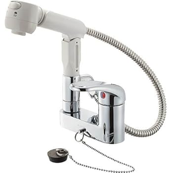 Amazon | KVK シングルレバー式混合栓 【KM8004GS】 | 洗面水栓