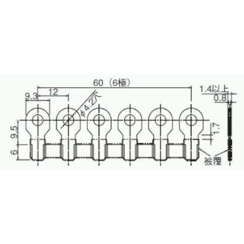 Amazon | IDEC 渡り金具 6極用 丸形 BNJ16B | 止め金具・フック