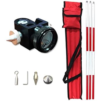 Amazon | WEIMALL 測量用ミニプリズム ピンポール 収納ケース付き | 測量用品