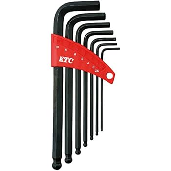 Amazon | KTC(ケーテーシー) ボールポイント L型 ロング六角棒レンチ セット HL259SP | 六角棒レンチ