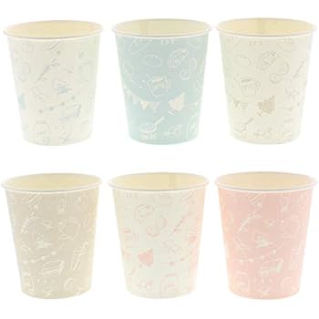 Amazon｜しましま柄 ペーパーカップ 205ml 50個入り C2050SIM｜使い捨てドリンクカップ オンライン通販