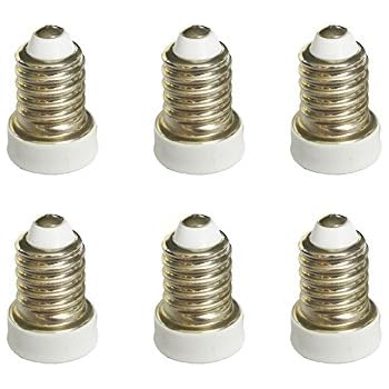 Amazon | 口金変換 アダプター E12-E14 電球 ソケット 口金 照明補助器具 (E12-E14, PC+銅) | SUPCF | 口金変換アダプタ