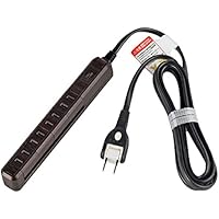 Amazon.co.jp: エルパ (ELPA) スリム回転タップ 4個口 WBS-SL402SB (WD) (耐雷 / 2m / 延長コード) 仮固定用アタッチメント付/安全キャップ付 木目 ...