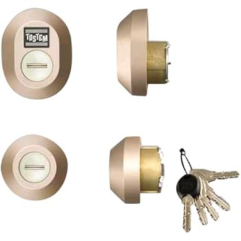Amazon | LIXIL (リクシル) TOSTEM ドア錠セット (MIWA DNシリンダー) シャイングレー Z-1A2-DDTC | 補助錠・錠前