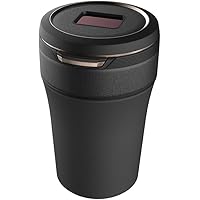 Amazon | 星光産業 車内用品 灰皿 EXEA(エクセア) ソーラーレザーアッシュ BK ED-226ドリンクホルダー型 LED付き | 灰皿・シガーライター | 車＆バイク