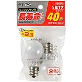Amazon | エルパ (ELPA) ミニクリプトン球 電球 照明 E17 100V 36W ホワイト GKP-L36H(W) | エルパ(ELPA) | クリプトン電球 通販