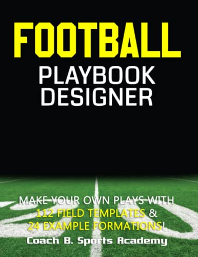 Amazon | Football Playbook Designer: Create Your Own Plays, 112 Blank ...