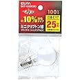 Amazon | 朝日電器 ELPA ミニクリプトン球 GKP-L22H(W) ホワイト 25W | エルパ(Elpa) | ホーム＆キッチン