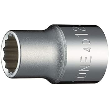 Amazon | トネ(TONE) ソケット(6角) 差込角12.7mm(1/2") HP4S-12 二面幅12mm | DIY・工具・ガーデン