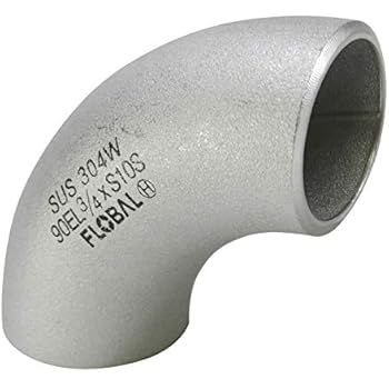 Amazon | フローバル 突き合せ溶接継手 SUSロングエルボ 50A B-90E(L)-10S-2" | DIY・工具・ガーデン