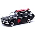 Amazon | ターマックワークス 1/64 ダットサン ブルーバード 510 ワゴン ブラック サーフボード Tarmac Works ...