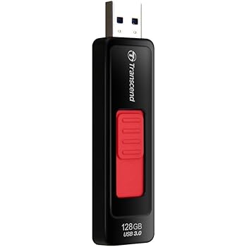 Amazon | Transcend USBメモリ 128GB USB3.1 & USB 3.0 スライド式 ブラック ...