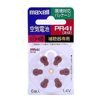 Amazon | パナソニック 空気亜鉛電池 1.4V 6個入 PR-41/6P | パナソニック(Panasonic) | 乾電池