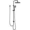 Decaura WELS Twin Hose Shower System for Offset Plumbing, 10" Rain ...