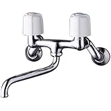 Amazon | KVK 2ハンドル混合栓 【KM13N2W】 | キッチン用水栓