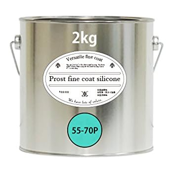 Amazon | 屋外用 多目的用 水性塗料 55-70P ターコイズブルー 2kg / 艶あり 内装 外装 壁 屋内 ファインコートシリコン つやあり 多用途 | 塗料缶・ペンキ