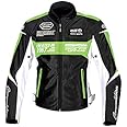 Amazon | [エルフ] バイク用ジャケット イデアールメッシュジャケット ブラック＆グリーン LL EJ-S103 | ジャケット | 車＆バイク