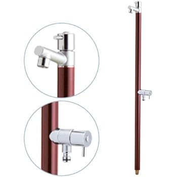 Amazon | オンリーワン ジラーレW （補助蛇口付） TK3-SAWS 『水栓柱・立水栓セット 補助蛇口付き』 ヘアライン | 立水栓