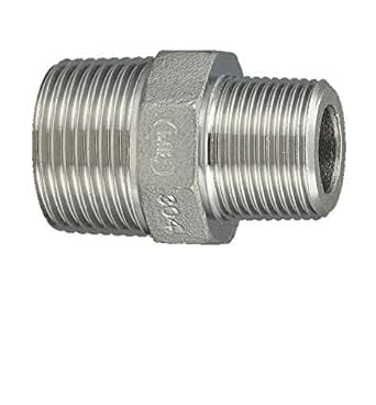 Amazon.co.jp: MIEテクノ ステンレス製 ねじ込式継手 六角異径ニップル SUS304 40A×20A [1 1/2B×3/4B] SNR : DIY・工具・ガーデン