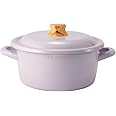 Amazon.co.jp: 富士ホーロー コットンプラス キャセロール 20cm パープル CTP-20W.PU : ホーム＆キッチン