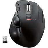 ELECOM Huge Trackball Mouse, 2.4GHz Wireless, Finger Control, 8-Button ...