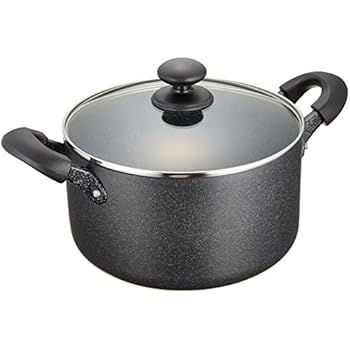 Amazon｜アルキューブ 両手鍋 22cm [IH対応] 軽量 強化ガラス蓋付 IHマイティ ふっ素樹脂加工｜両手鍋 オンライン通販